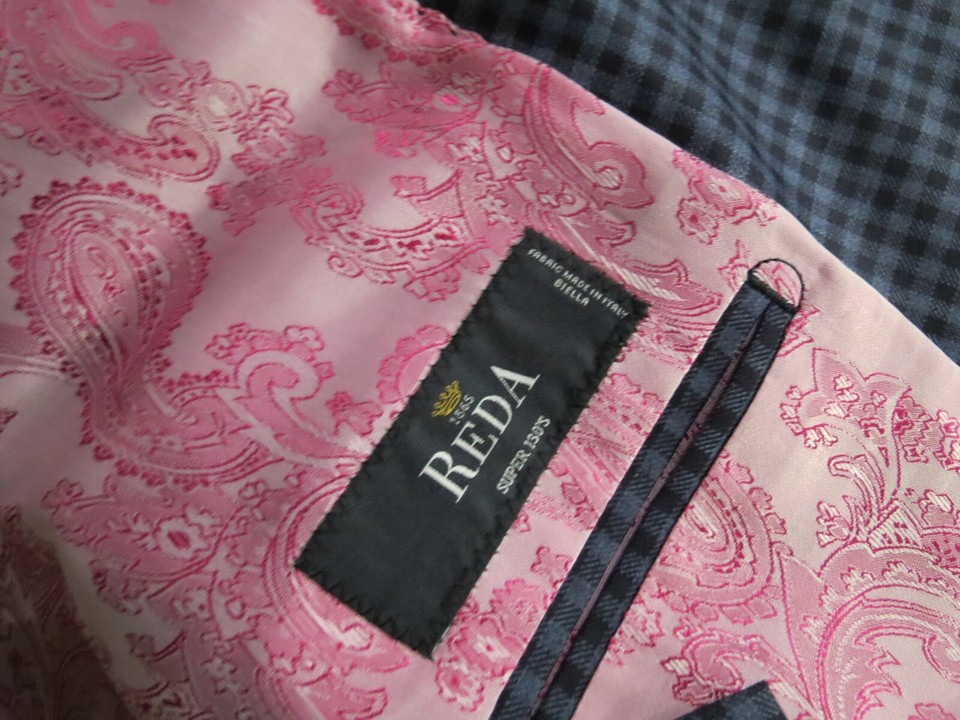 Costanzo Clothing Bespoke REDA Super 130 Italy check slim cut sport ...