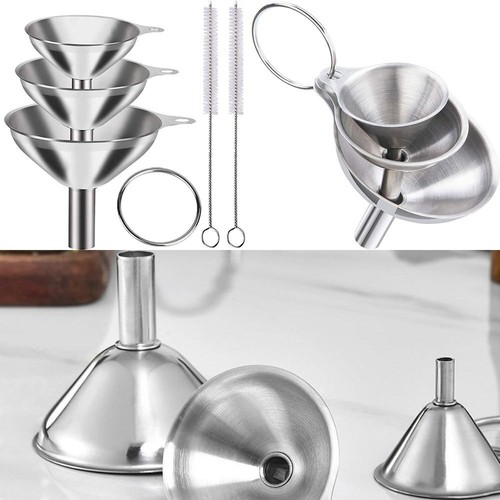 Mini Stainless Steel Funnel Bottles Filler Kitchen Funnels Household | eBay