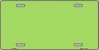 Lime Green Solid Metal Novelty License Plate Tag LP2365 | eBay