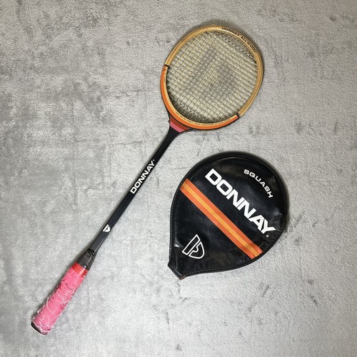 Vintage Donnay Allwood Ian Robinson Squash Racquet With Leather Cover ...