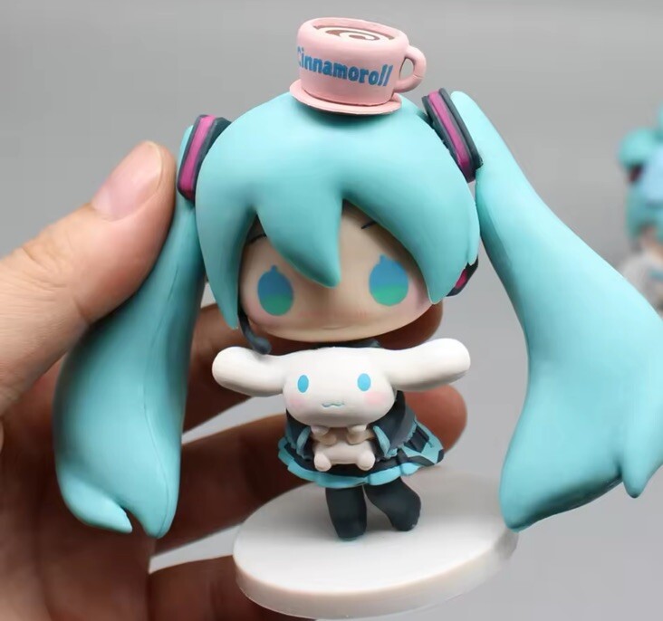 2024 Kawaii Hatsune Miku Figure And Cinnamoroll Figure Pvc Cute doll ...