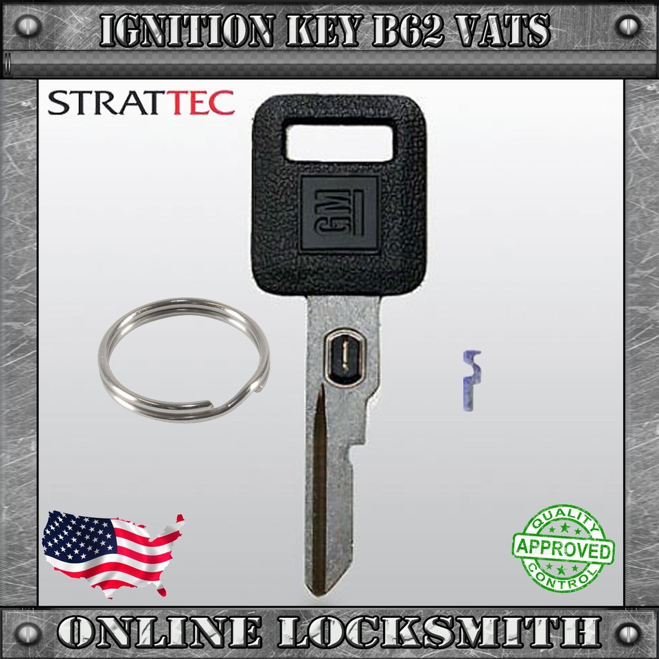 OEM Ignition VATS Resistor Key B62 P8 GM Logo Chevrolet Buick Cadillac ...