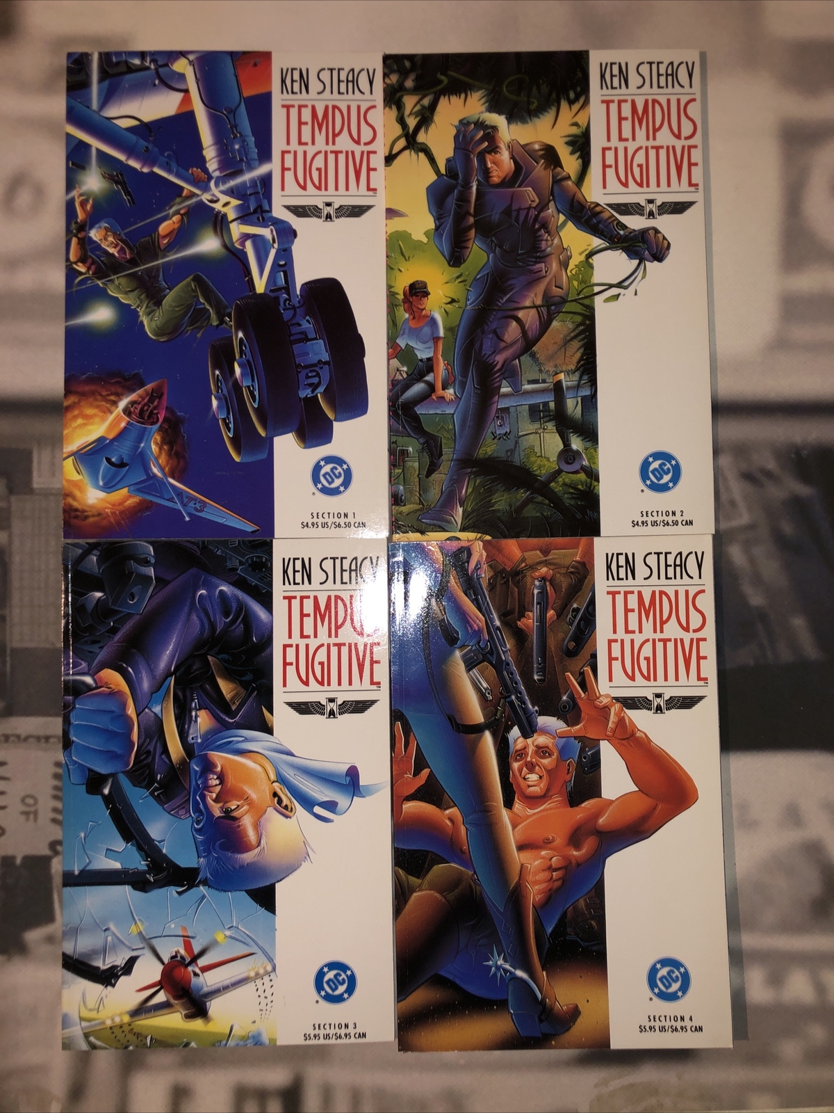 Tempus Fugitive 1 2 3 4 comic book 1980s VF/NM DC Ken Steacy painted ...