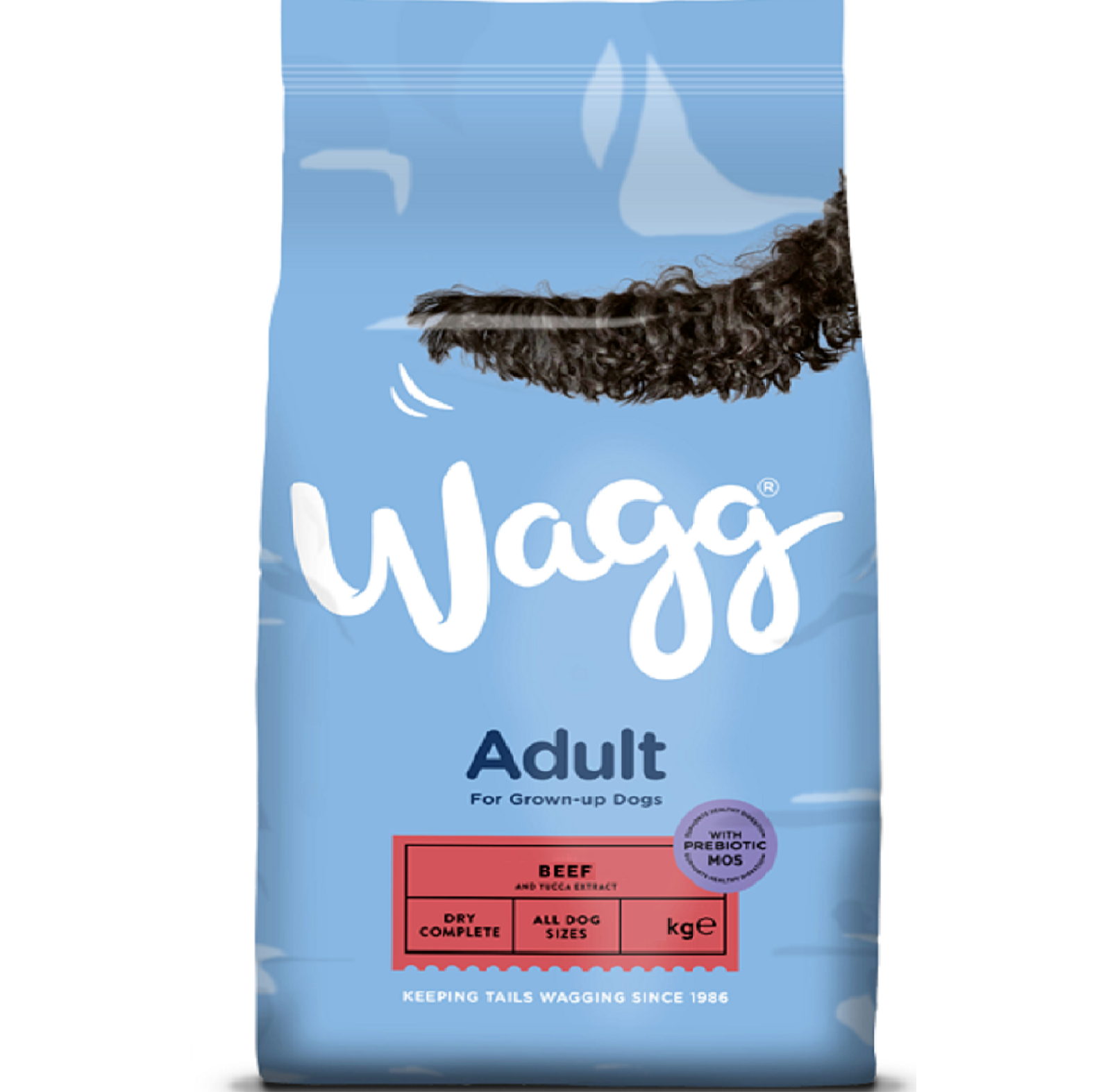 WAGG COMPLETE ADULT BEEF : 1kg 2kg 4kg 12kg Dry Dog Food bp Biscuits ...