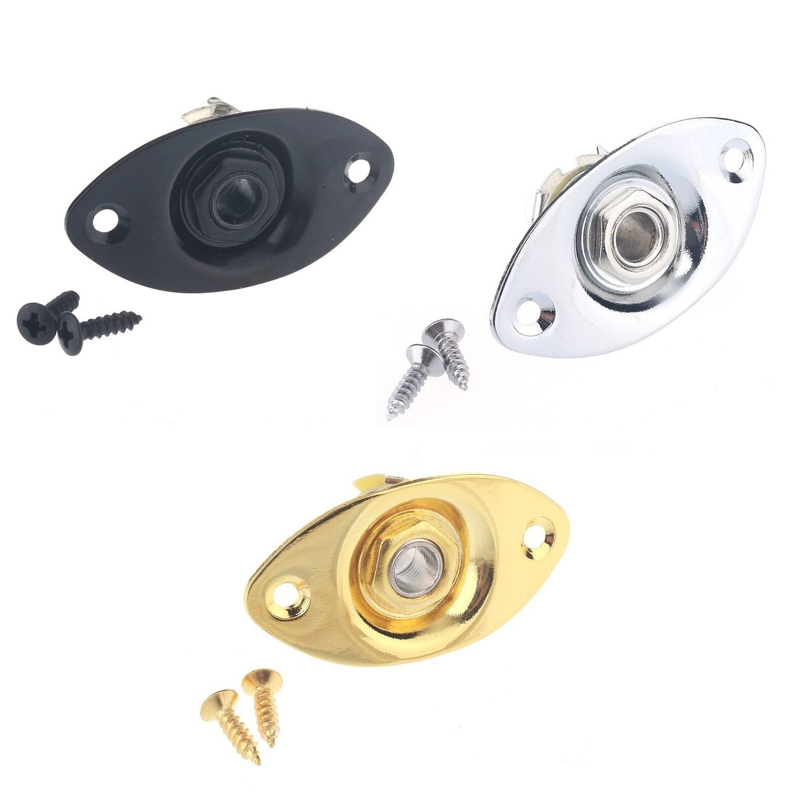 Electric Guitar Jack Plate Input Output Jackplate Oval For Telecaster ...