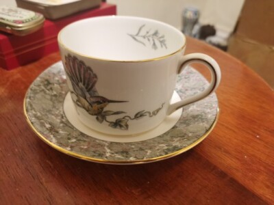 Vintage Wedgwood Bone China Hummingbird Pattern Large Teacup mug and ...