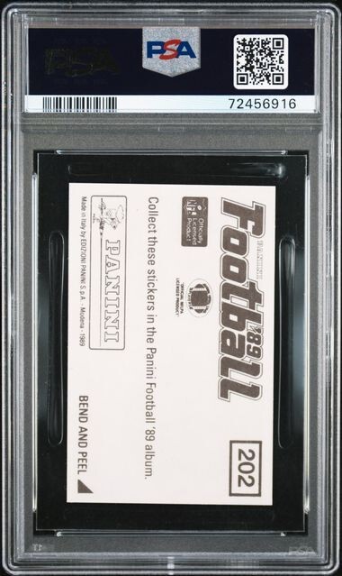 1989 JERRY RICE/HENRY ELLARD PANINI STICKER #202 PSA 6 | eBay