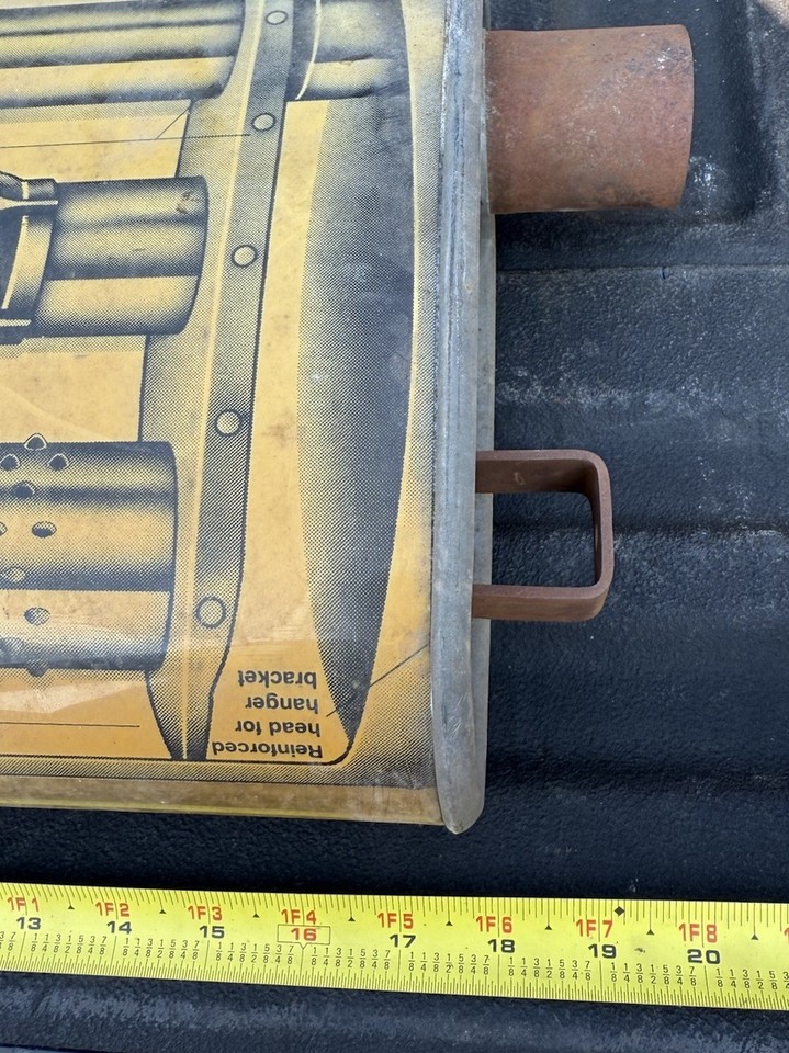 Vintage Walker Muffler Advertising Display Salesman Sample Sign Gas Oil ...