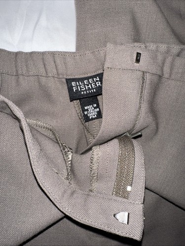 Eileen Fisher 100% Wool Brown Pants Petite Medium | eBay