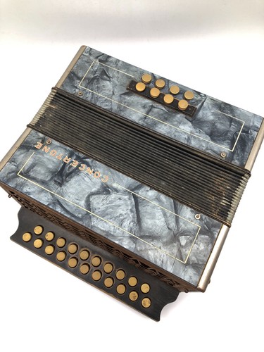 Vintage SCARCE EARLY Hohner Concertone DIATONIC Accordion WORKS | eBay