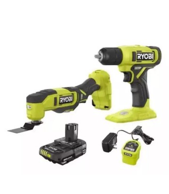 Ryobi 18V 4-Pc Cordless Multi-Tool + 3/8" Drill + Battery + Charger | eBay
