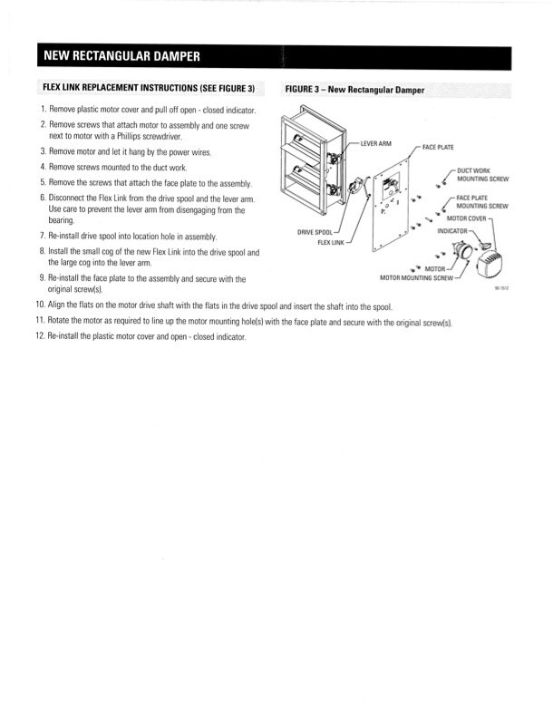 Flexible Damper Belt Link for 38600L Synchron Replacement Spring Return ...