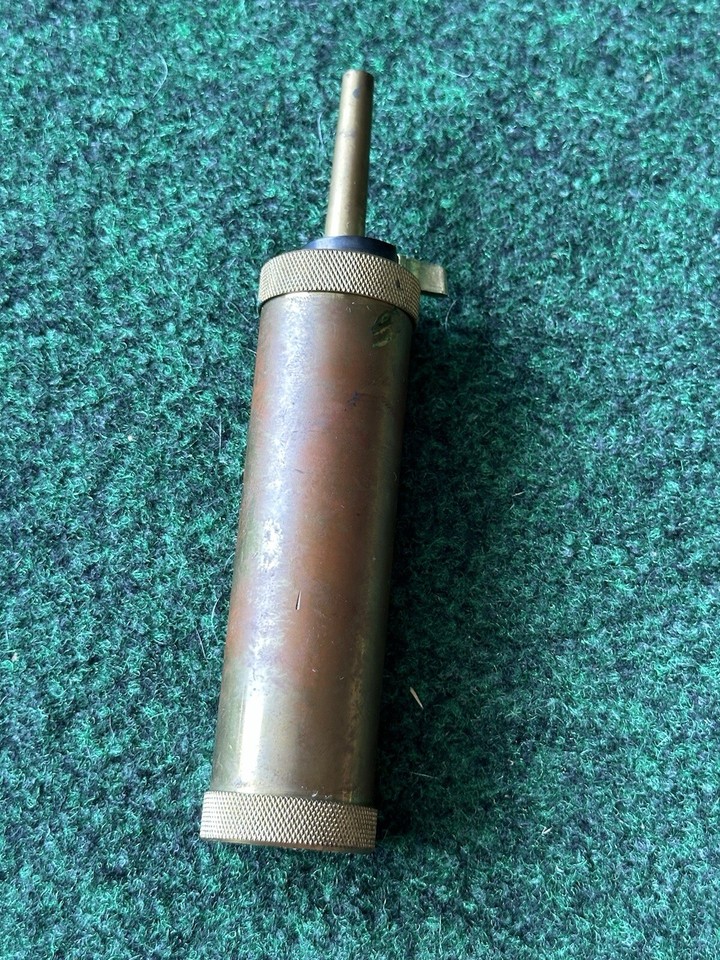 Vintage CVA Brass Black Powder Flask | eBay