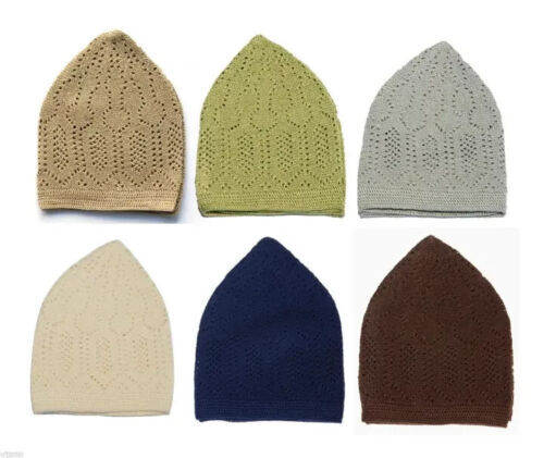 Namaz Topi Or Prayer Cap Available in Seven Different Colors | Kufi cap ...