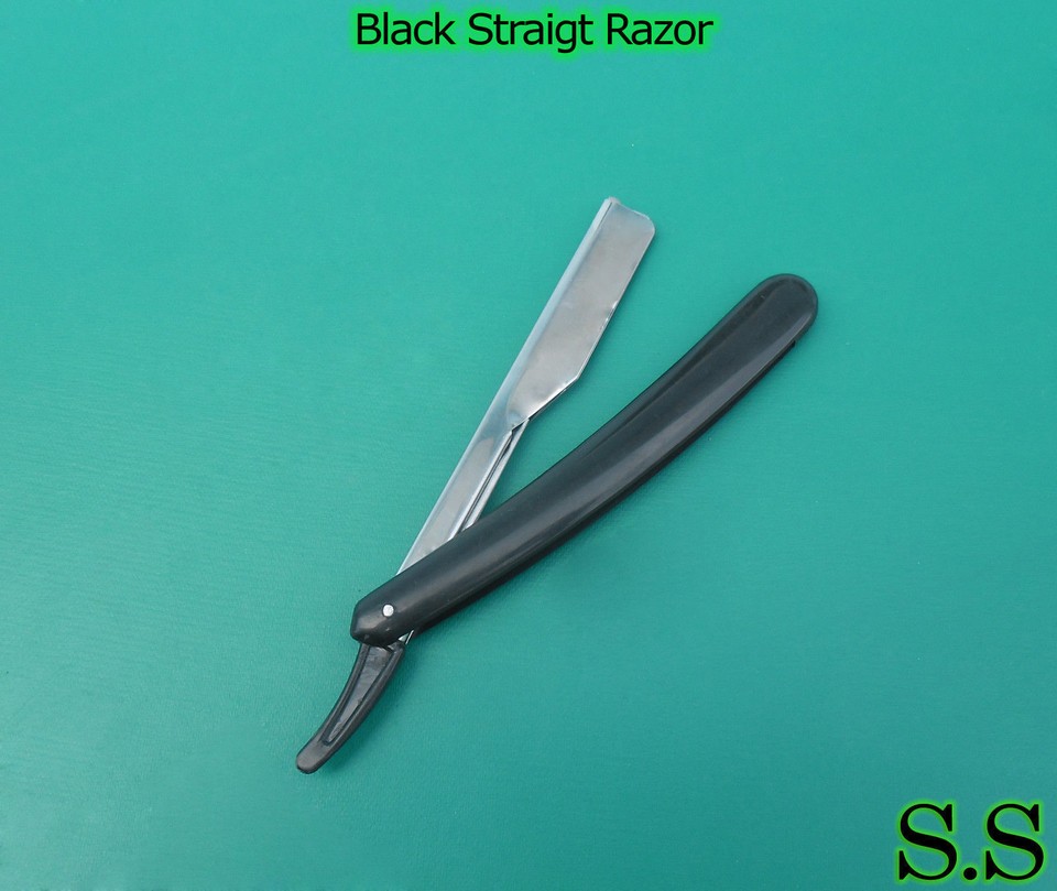 NEW CHANGEABLE BLADE Black STRAIGHT RAZOR | eBay