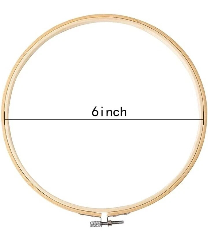 Embroidery Hoops 12 Pieces 6 Inch Set Bulk Circle Ring Hoops Carving ...