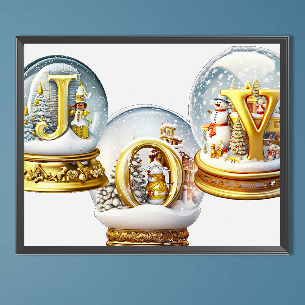 5D DIY Full Round Drill Diamond Painting JOY Crystal Ball Kit Home ...