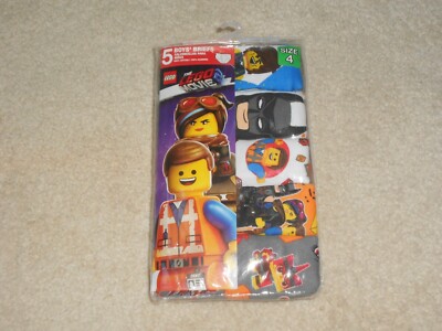 NEW, BOYS THE LEGO MOVIE UNDERWEAR BRIEFS, PACK OF 5, SIZE 4 | eBay