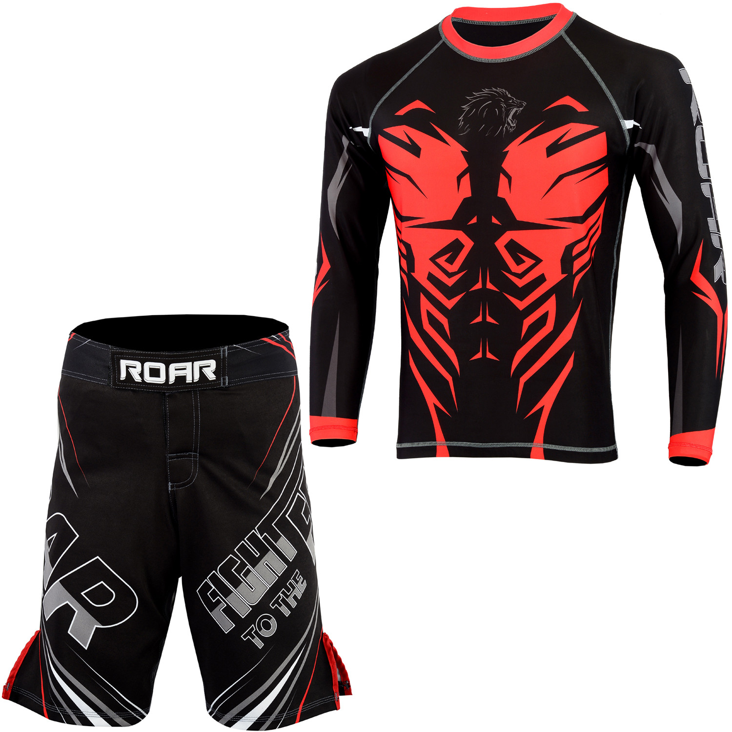 ROAR MMA Grappling Jiu Jitsu Wear MMA Rash Guards BJJ Leggings No Gi ...