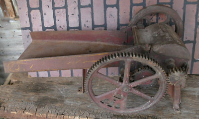antique farm food 1911 model clover cutter chopper Silver Mfg. belt ...