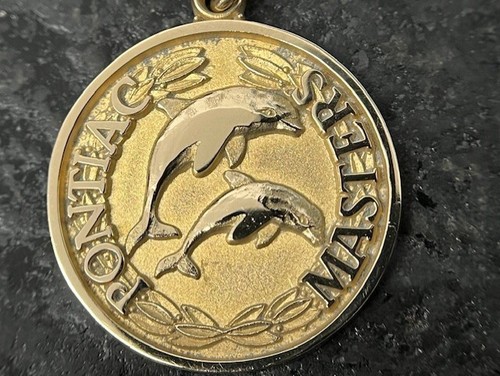 Vintage 14K Gold Pontiac Masters medallion pendant award 5.56 Grams of ...