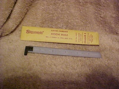STARRETT SATIN CHROME HOOK RULE CH604R-6 NEW IN PACKAGE | eBay