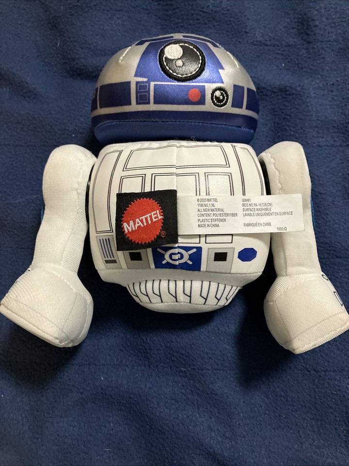 Cute ️ Star Wars R2D2 Customizable Droid Plush Toy Mattel 2020 ...