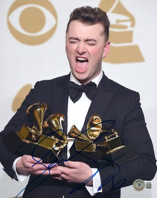 Sam Smith Signed Autograph 8x10 Photo In the Lonely Hour Singer Beckett ...