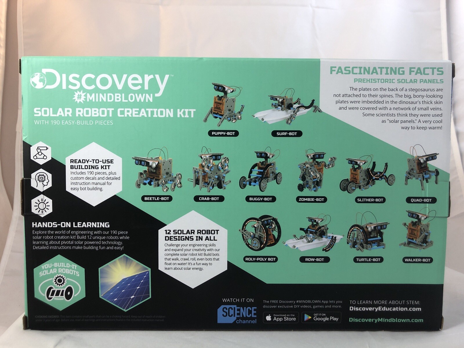 DISCOVERY Solar Robot Creation Kit STEM Build 12 Unique Bots Science ...