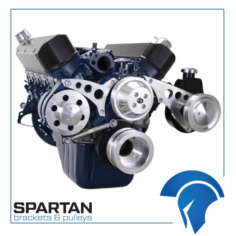 Small Block Ford 289 302 Serpentine Conversion Kit SBF Power Steering ...