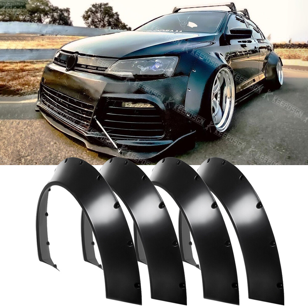 For VW GOLF JETTA MK4 MK5 MK6 MK7 Fender Flares Wheel Arches Extra Wide ...