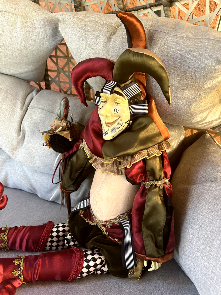 KATHERINES COLLECTION WAYNE KLESKI MARDI GRAS JESTER DOLL 31” | eBay