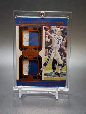 2020 Panini Plates & Patches Peyton Manning SP Jersey 23/35 Dual 2 ...