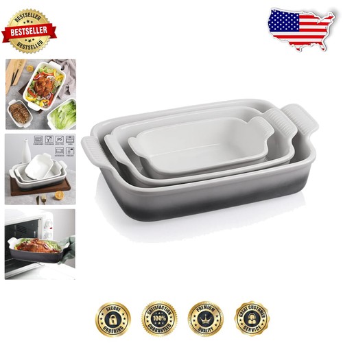Versatile 9x13 Ceramic Baking Dish Set for Oven & Microwave - Gift ...