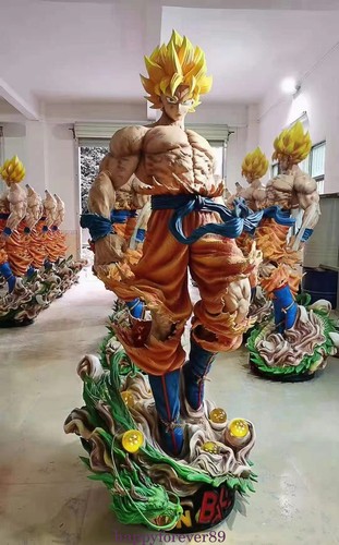 CW Studio Replica DragonBall DBZ 1/1 Life Size Goku Resin Painted LED ...