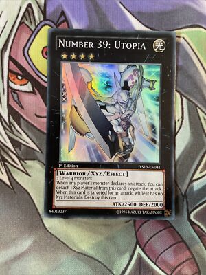 YS13-EN041 Number 39: Utopia Super Rare 1st Edition NM Yugioh Card | eBay