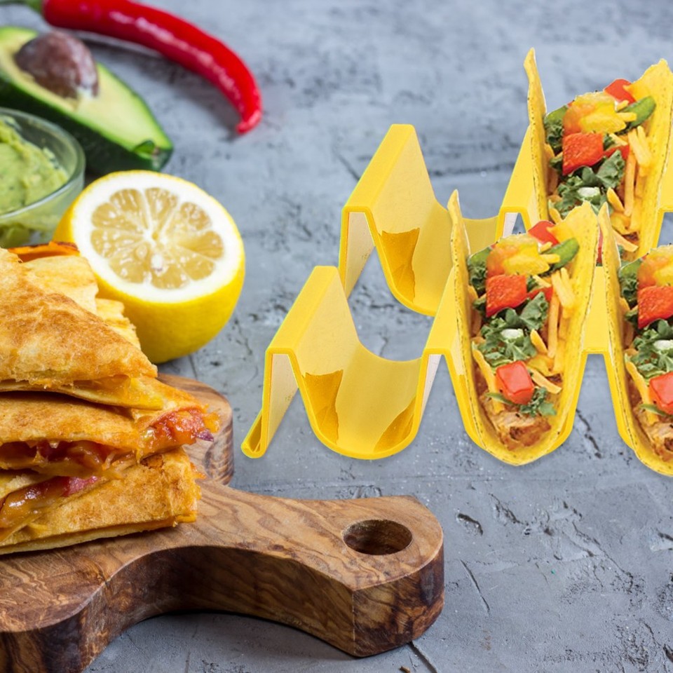 4Pcs Taco Support Holder Taco Stands Colorful Pancake Holder Chicken ...