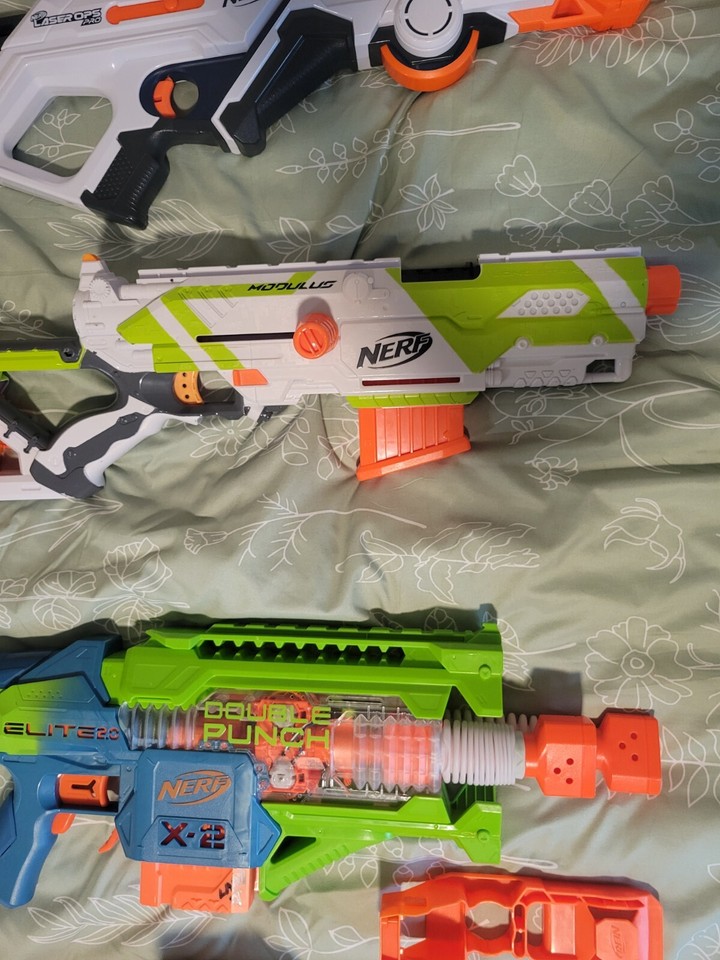 nerf gun lot used guns x16 guns, 2x accesories | eBay