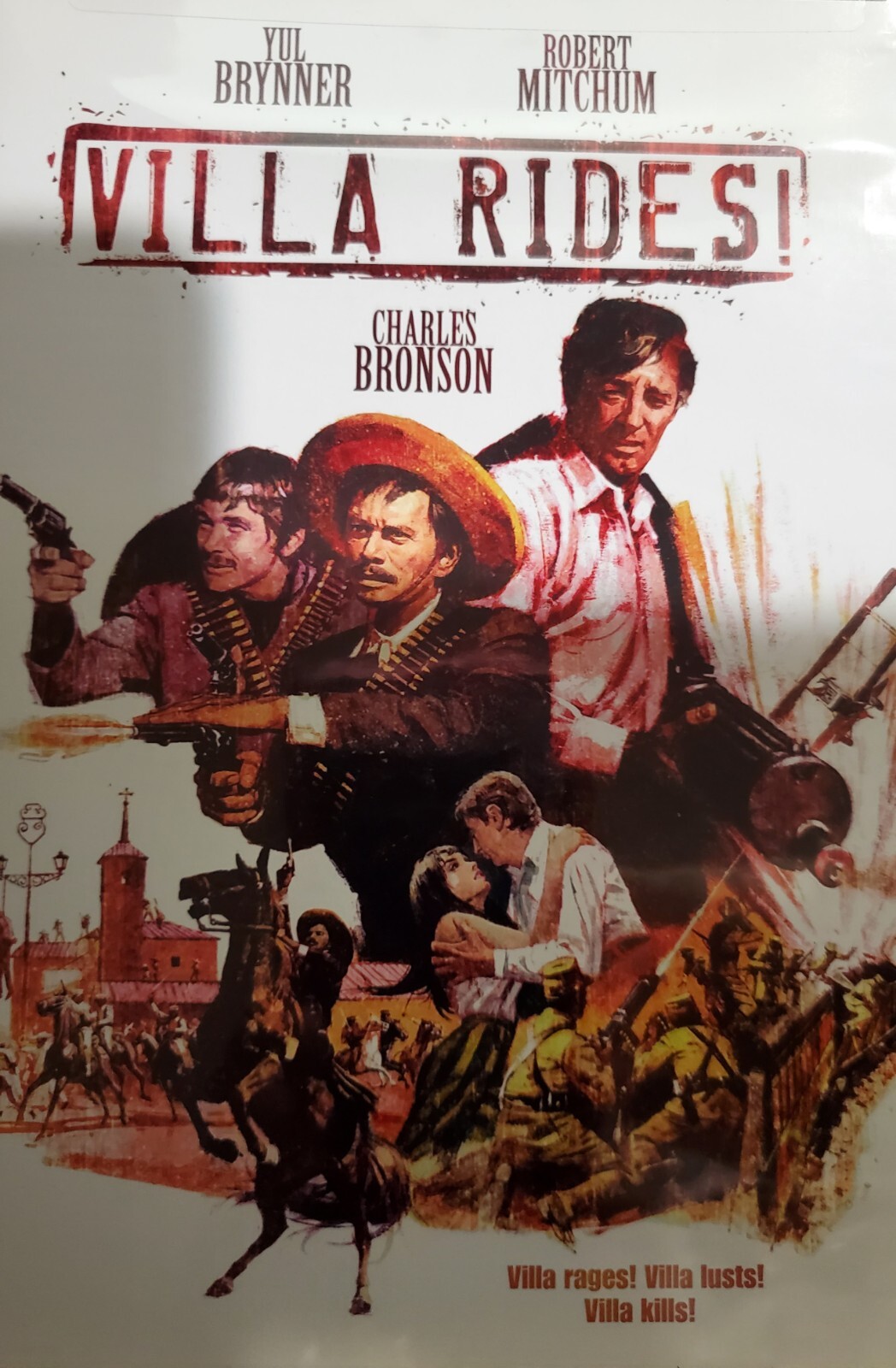 VILLA RIDES DVD:CHARLES BRONSON, YUL BRYNNER, ROBERT MITCHUM,R RATED ...