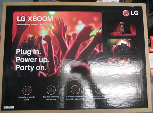 LG XBOOM RNC2 Wireless Portable Bluetooth Speaker Black RNC2.EUSALLK ...