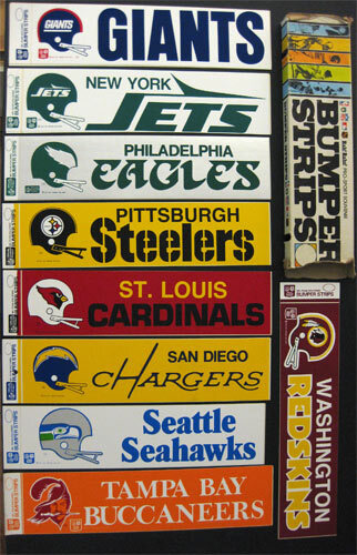 Philadelphia Eagles **RARE** Vtg 70s Vinyl Bumper Sticker NFL Helmet ...