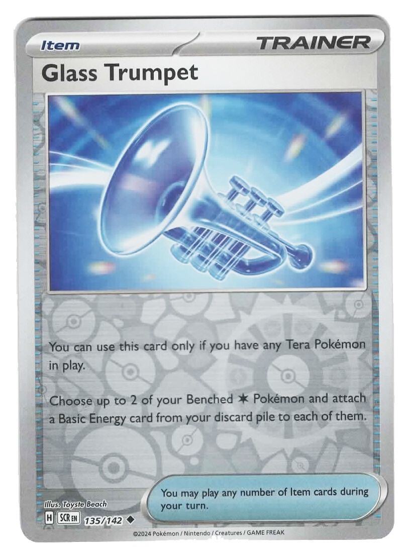 Pokemon - Glass Trumpet 135/142 - Stellar Crown Reverse Foil – Single ...