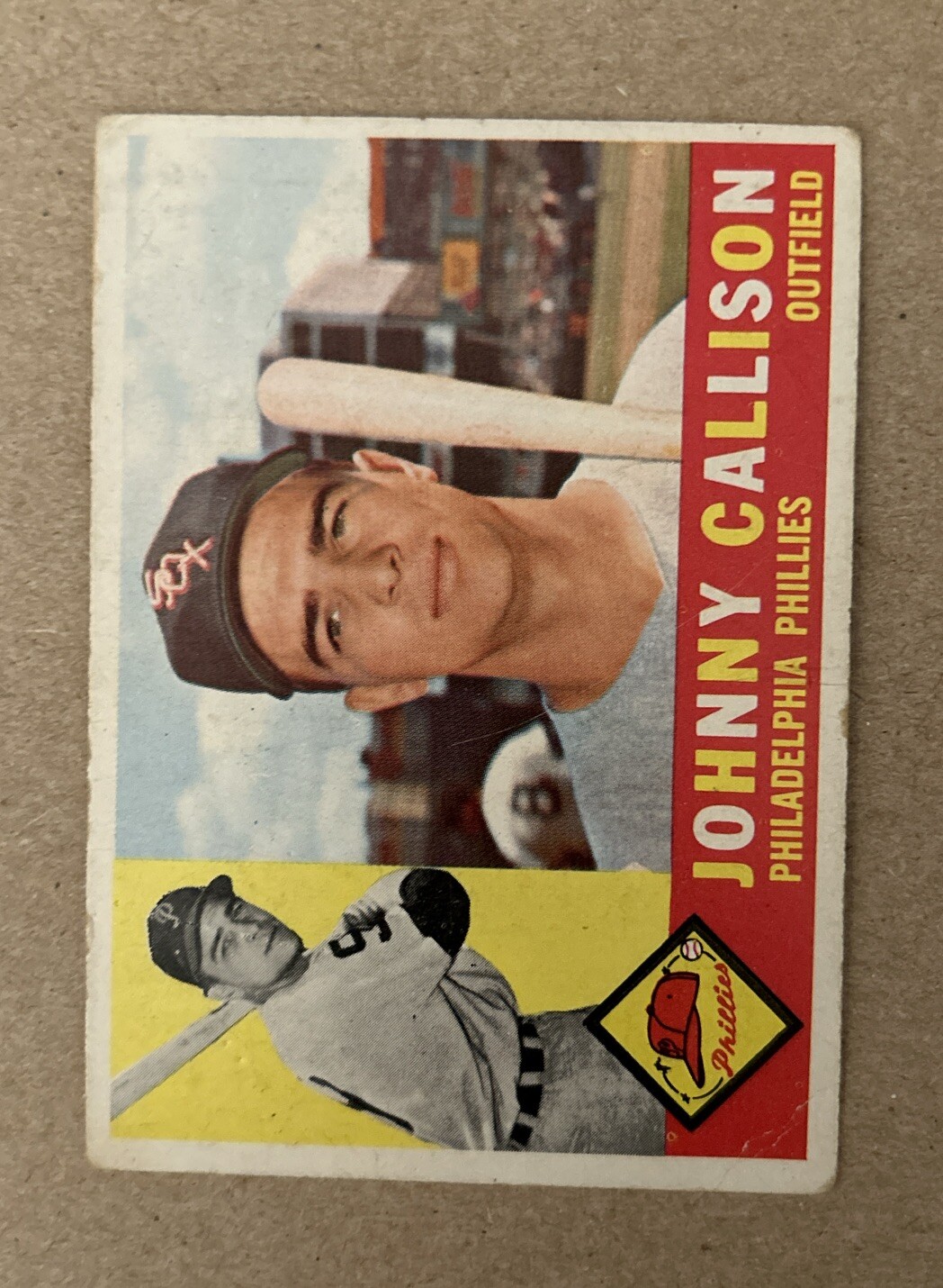 1960 Topps Baseball Johnny Callison Philadelphia Phillies Card #17 | eBay