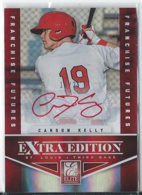 Carson Kelly 2012 Elite Status red ink Auto #/16/25 Autograph Prospect ...