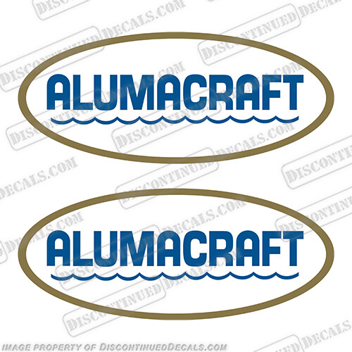 Fits Alumacraft Oval Boat Decals (Set of 2) Style 2 | eBay