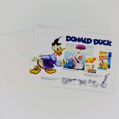 Donald Duck Blank Notecard Disney Gallery 65 Feisty Years Fun and Fancy ...