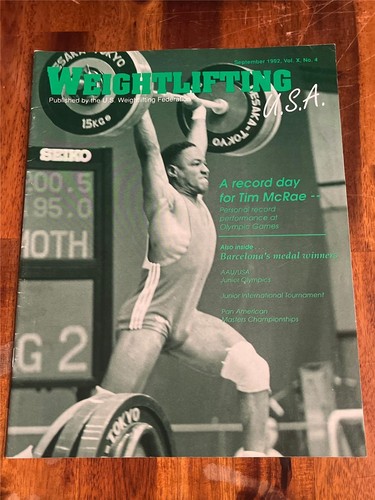 WEIGHTLIFTING USA powerlifting bodybuilding muscle magazine TIM MCRAE 9 ...