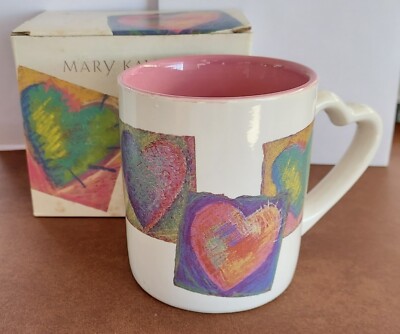 Mary Kay Triple Heart Pink Inside Coffee Tea Mug Cup NEW in Box MIB | eBay