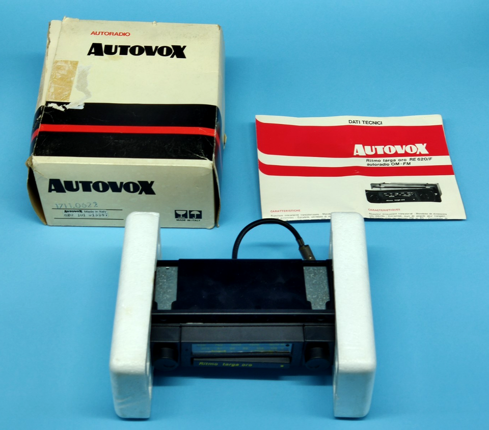 AUTORADIO FIAT RITMO TARGA ORO AUTOVOX 620 RADIO STEREO VINTAGE AUTO ...