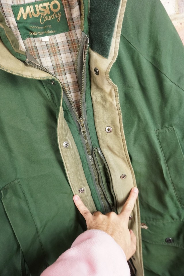 Musto Country Hunting Jacket Size XL Performance Shooting Goretex Green ...
